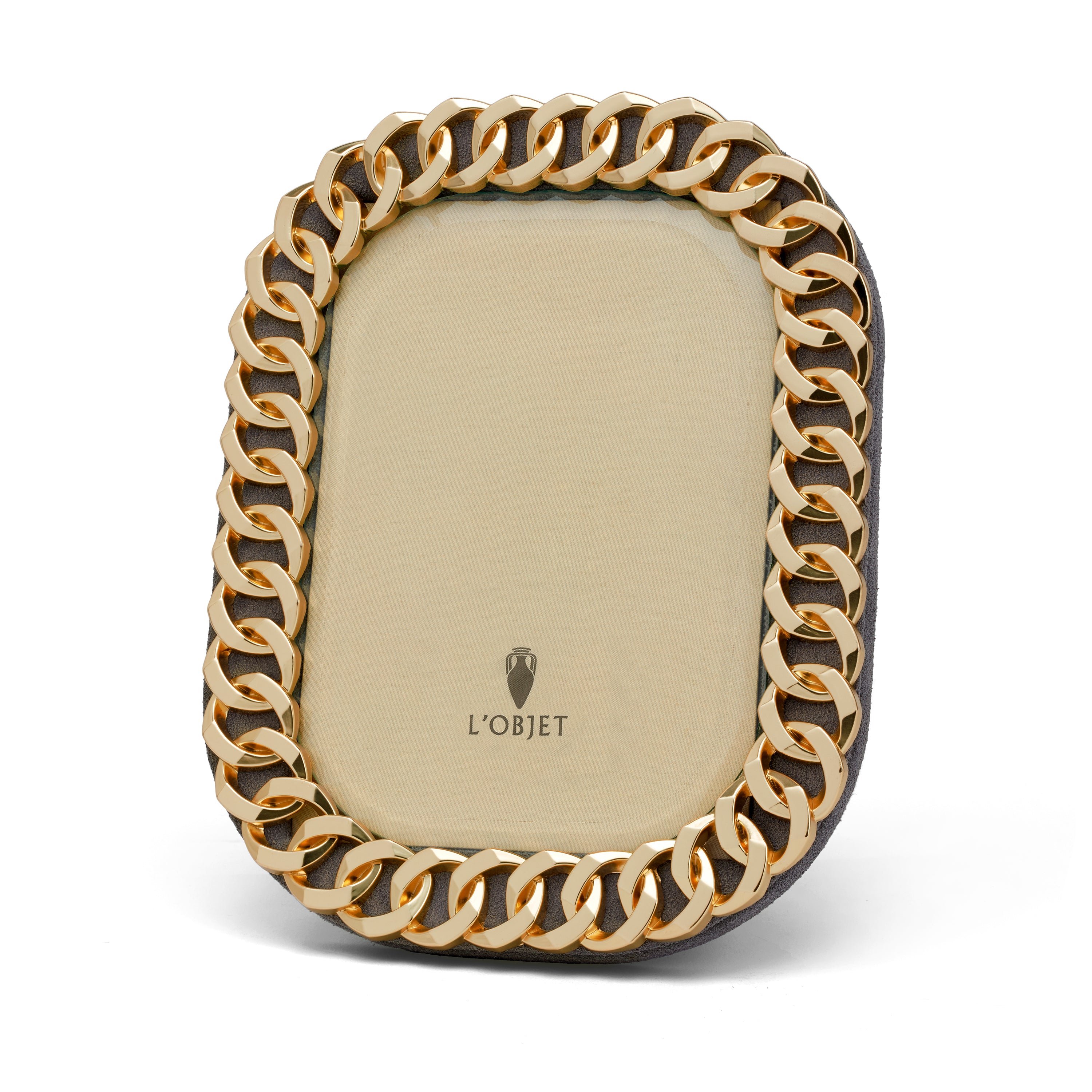 Luxury Picture Frames |Cuban Link Frame - Gold |L'OBJET