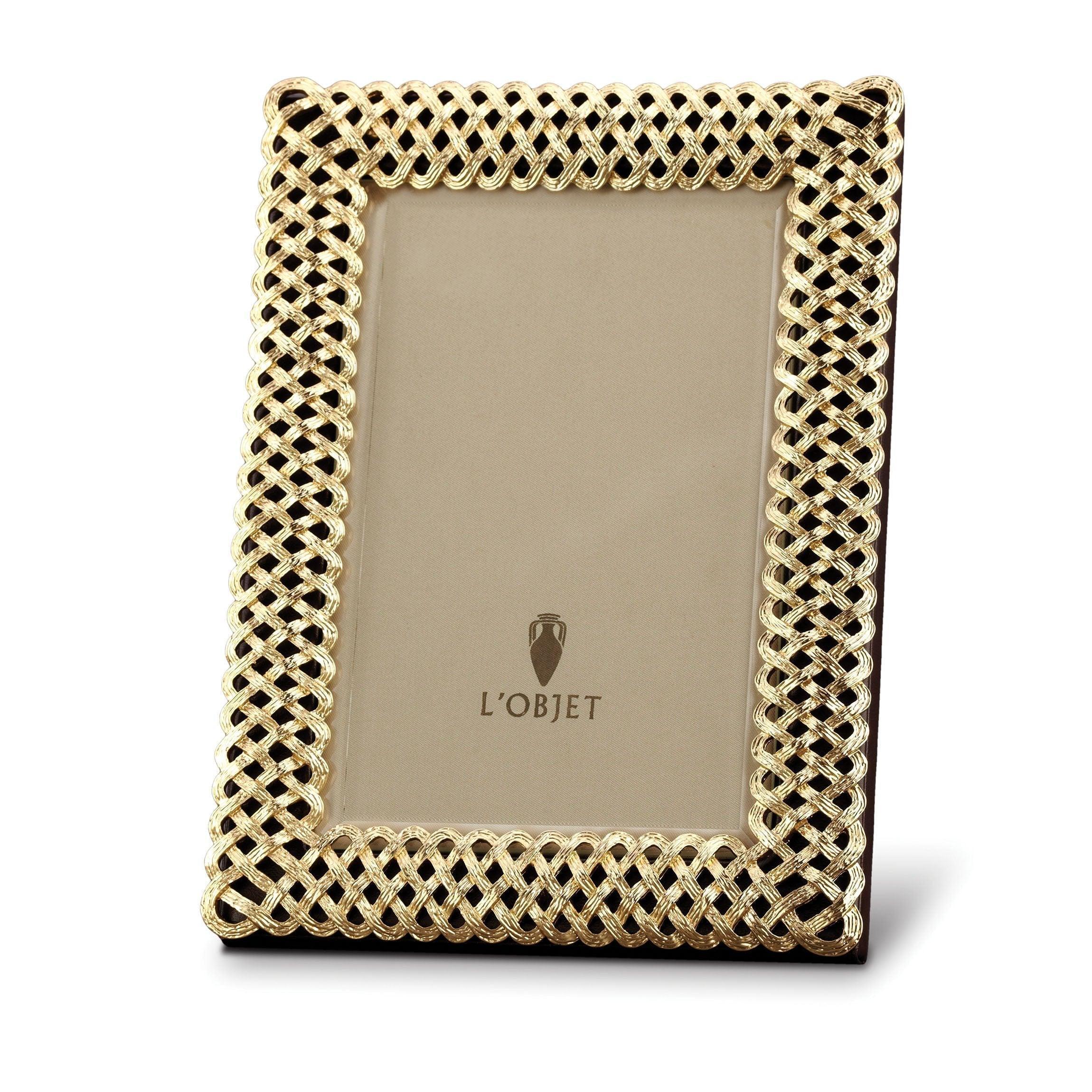 Luxury Handcrafted Picture Frames | Braid Frame - Gold | L'OBJET