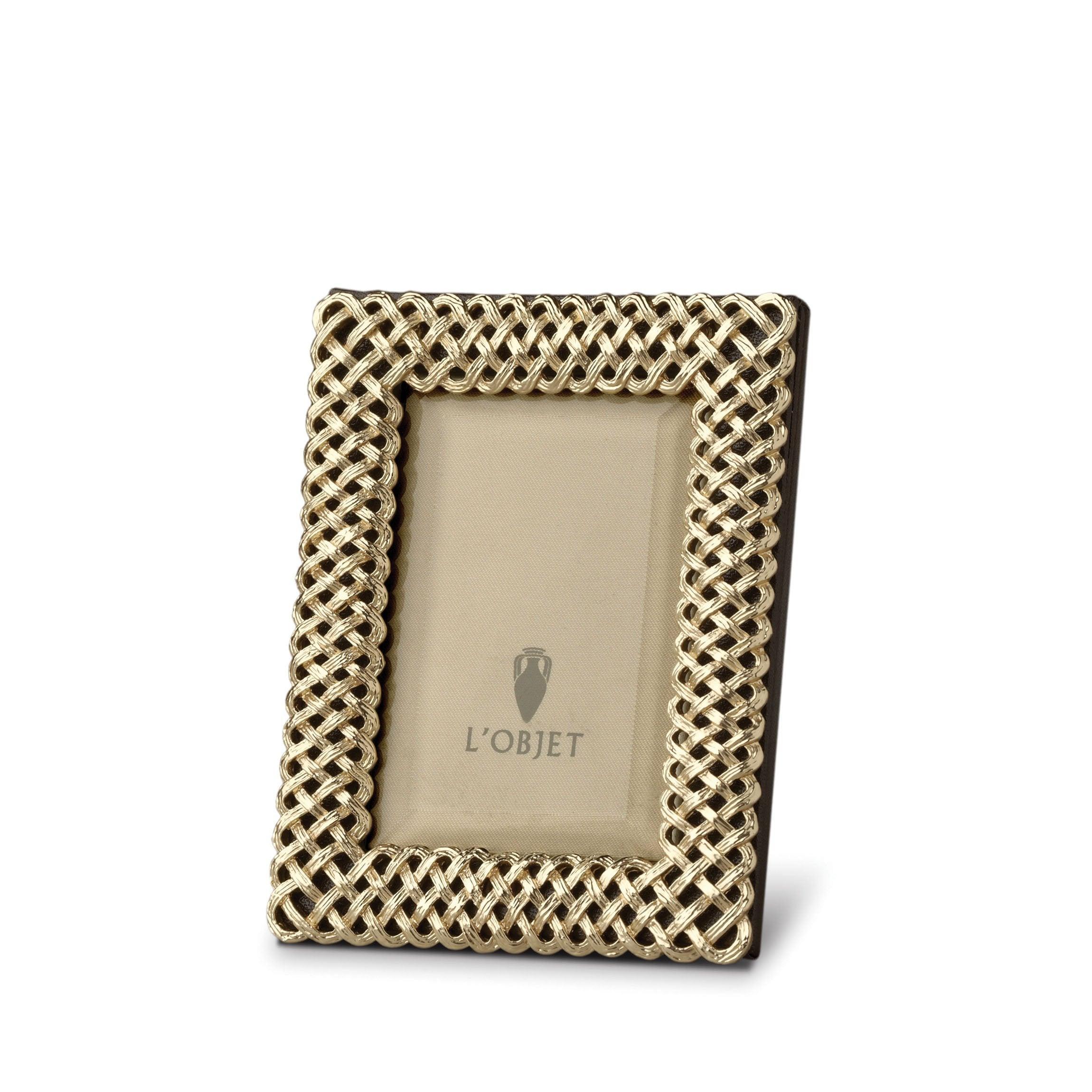 Luxury Handcrafted Picture Frames | Braid Frame - Gold | L'OBJET