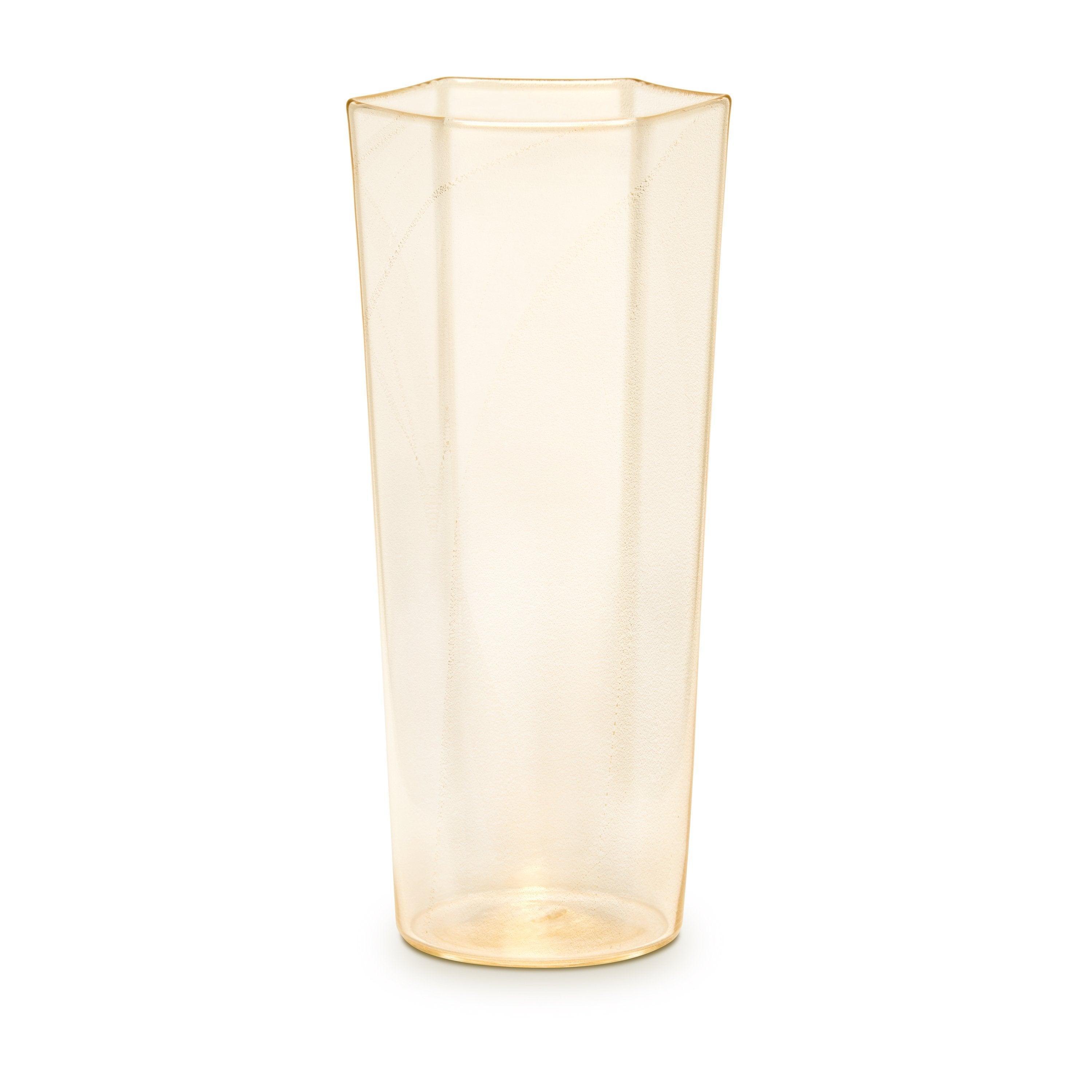 Hex Champagne Glass - Gold - Luxury Designer Drinkware - L'OBJET