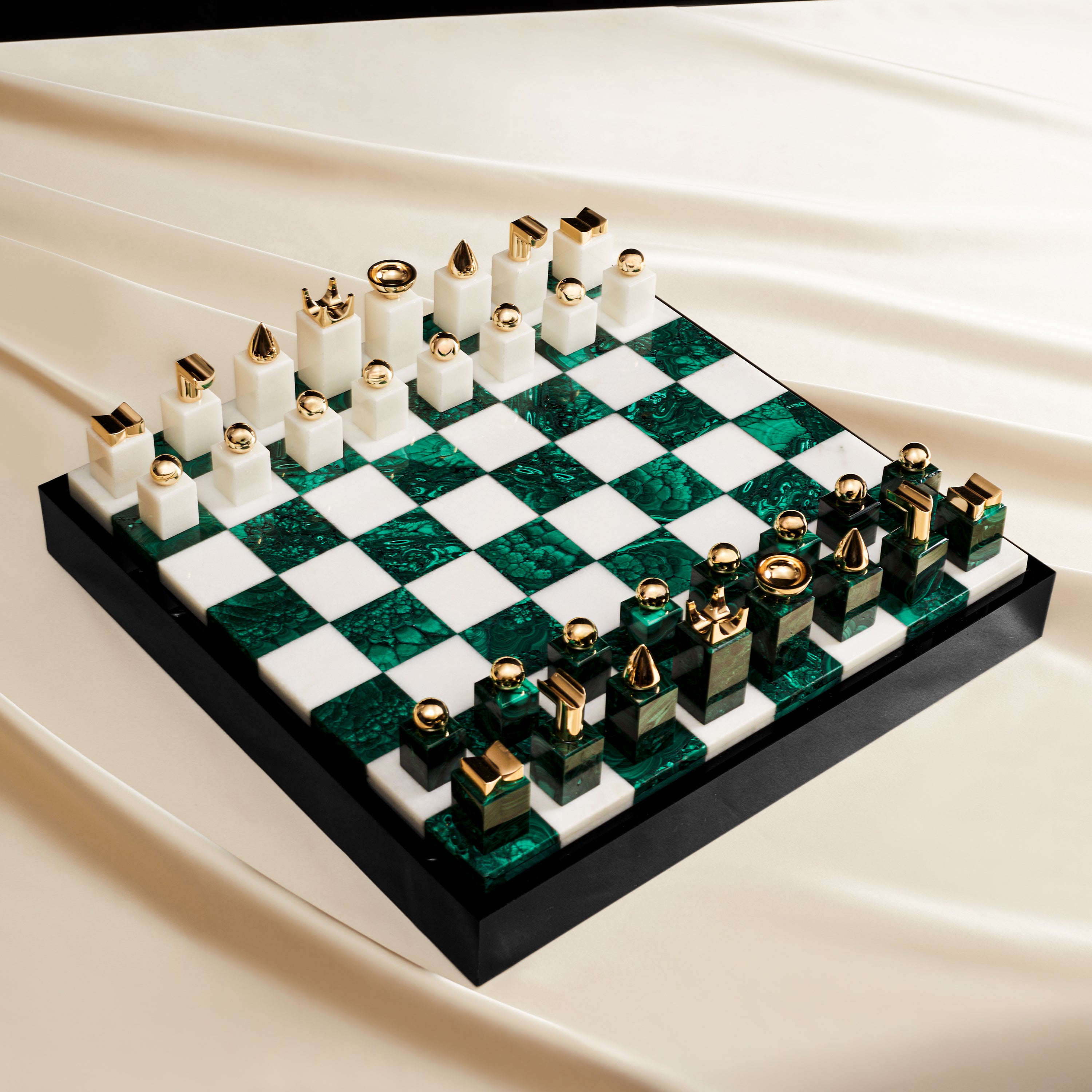 Chess Set - Malachite