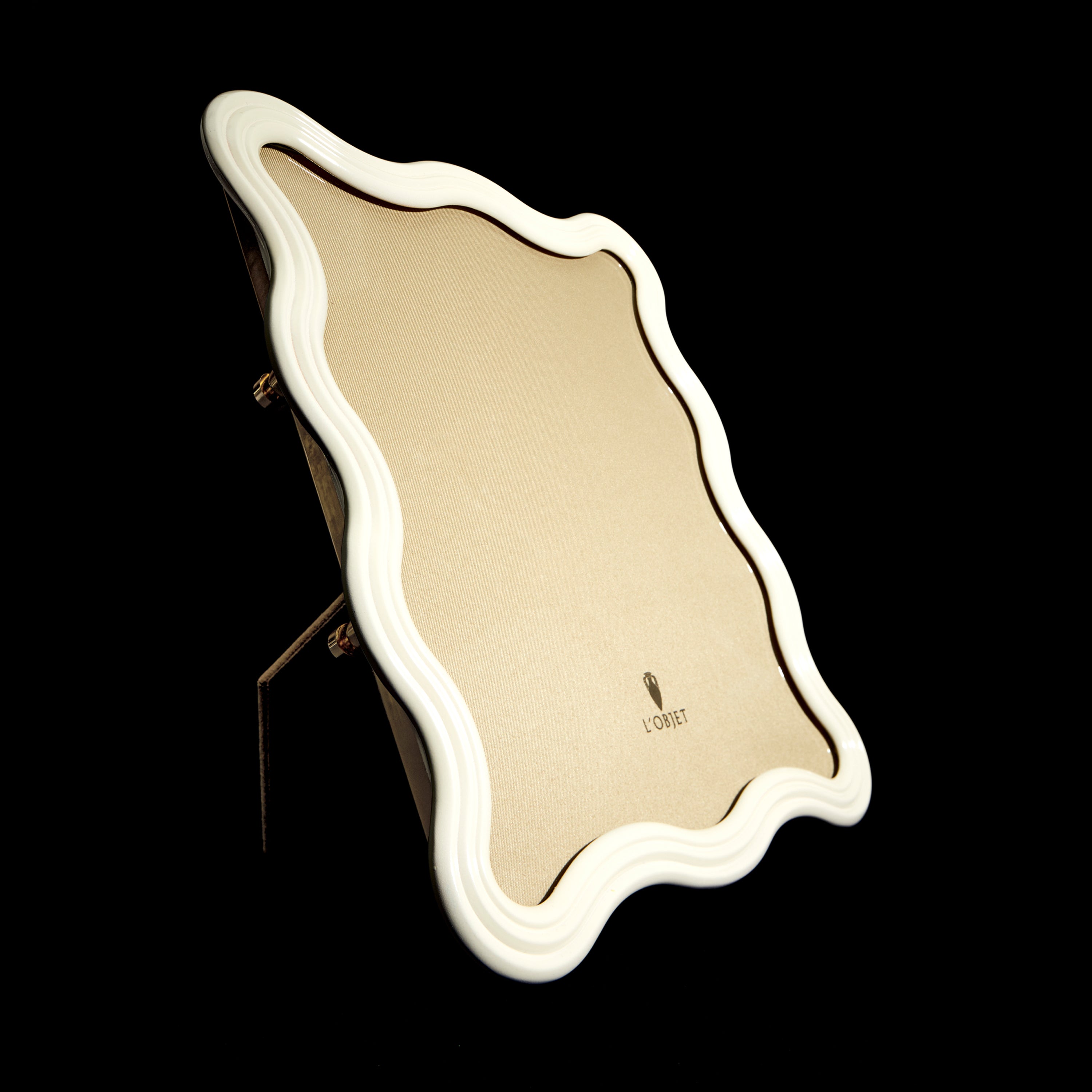 Luxury Picture Frames | Ripple Frame - White Enamel | L'OBJET