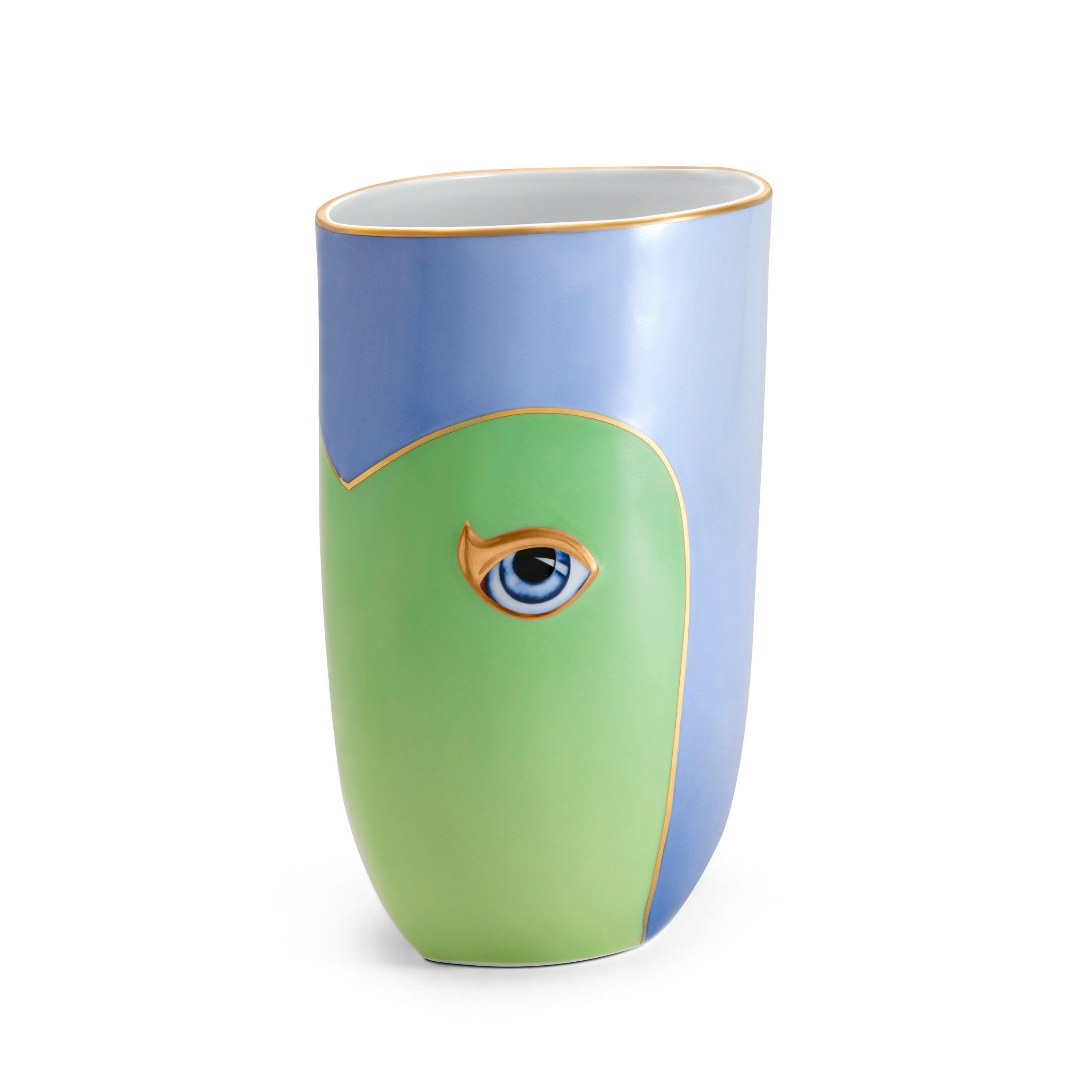 Lito Vase - Green + Blue - Luxury Designer Vases - L'OBJET