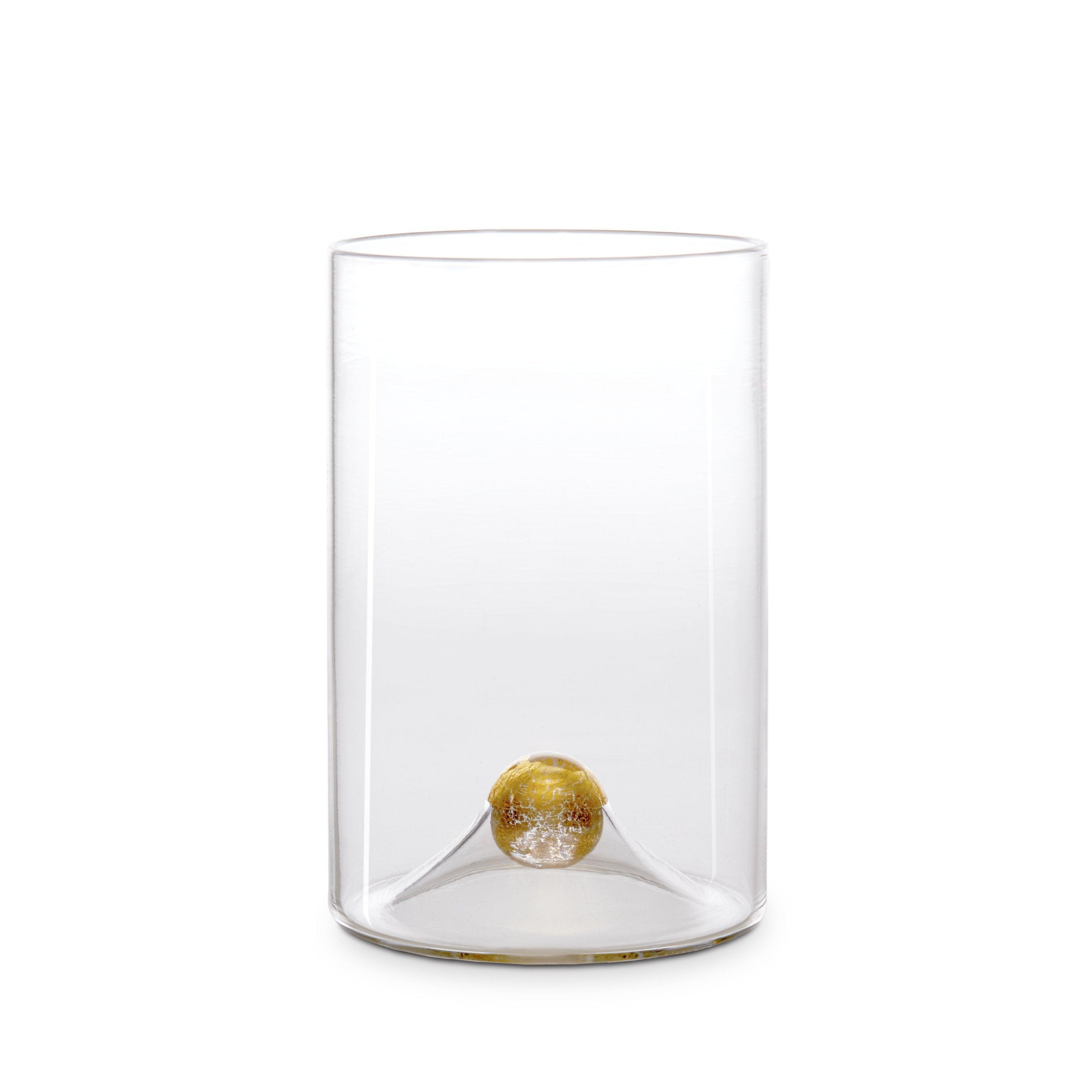 Oro Water Glass - Gold - L'OBJET