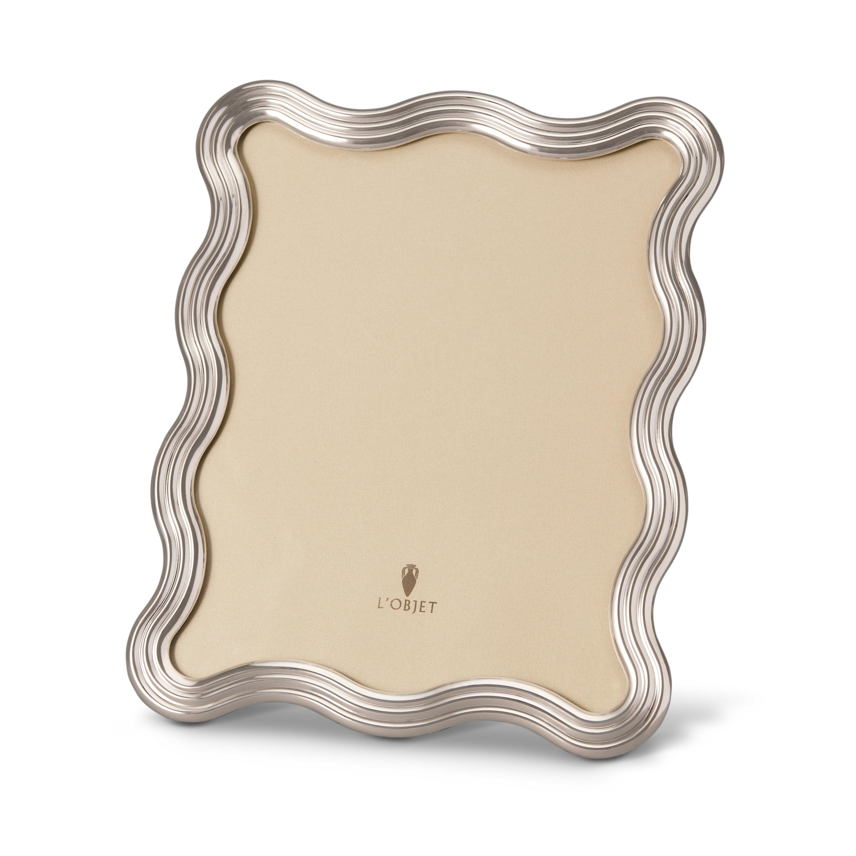 Luxury Picture Frames | Ripple Frame - Platinum | L'OBJET