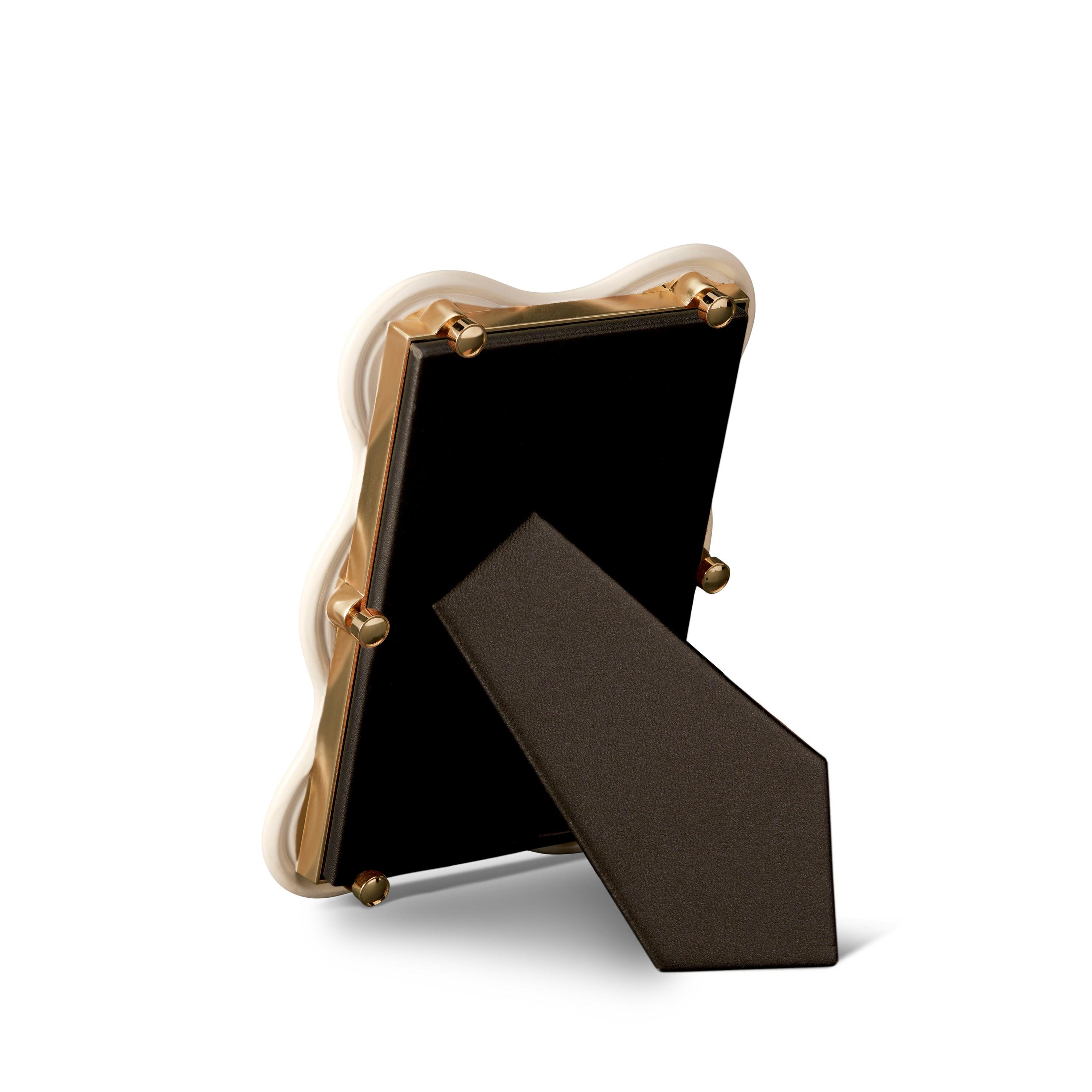 Luxury Picture Frames | Ripple Frame - White Enamel | L'OBJET