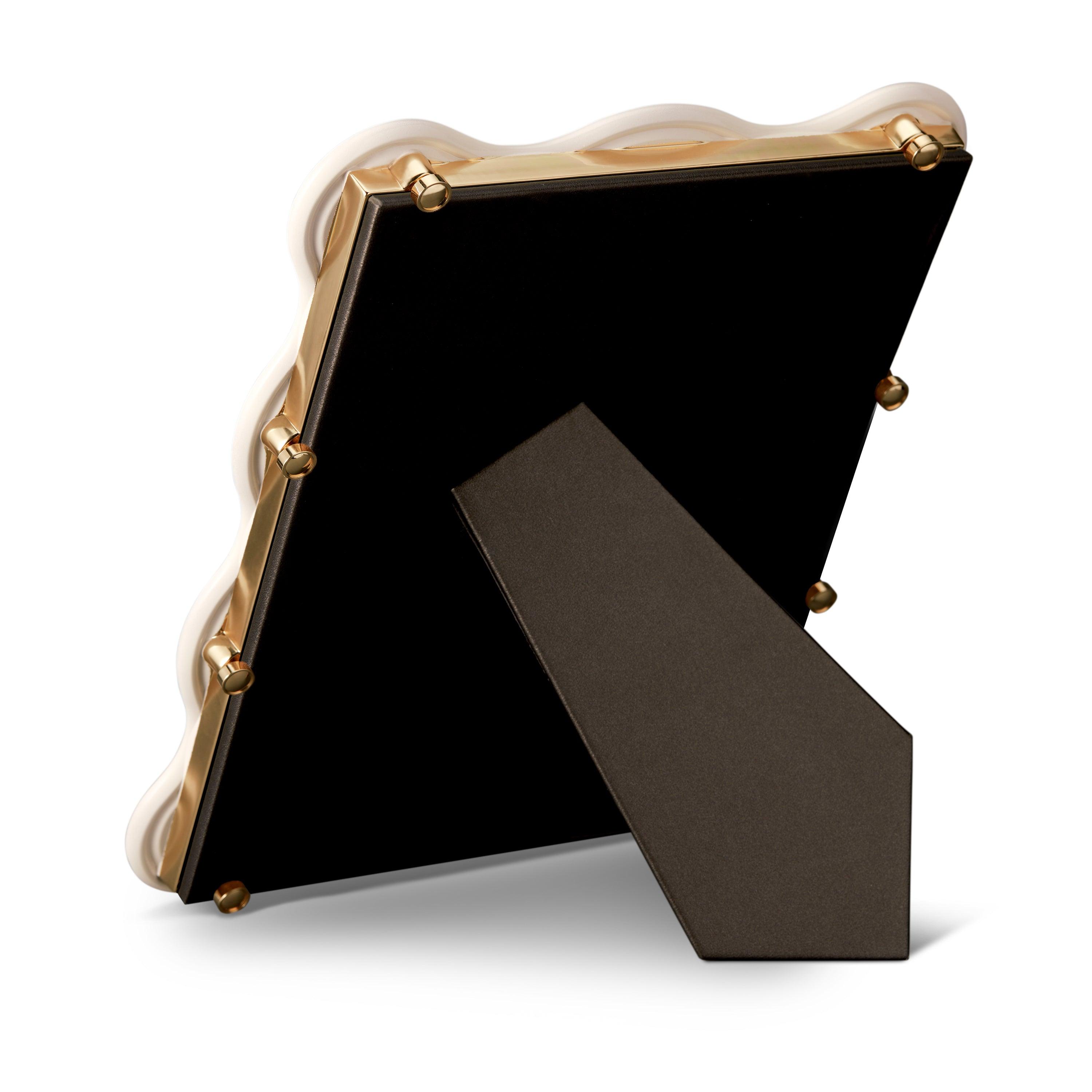 Luxury Picture Frames | Ripple Frame - White Enamel | L'OBJET