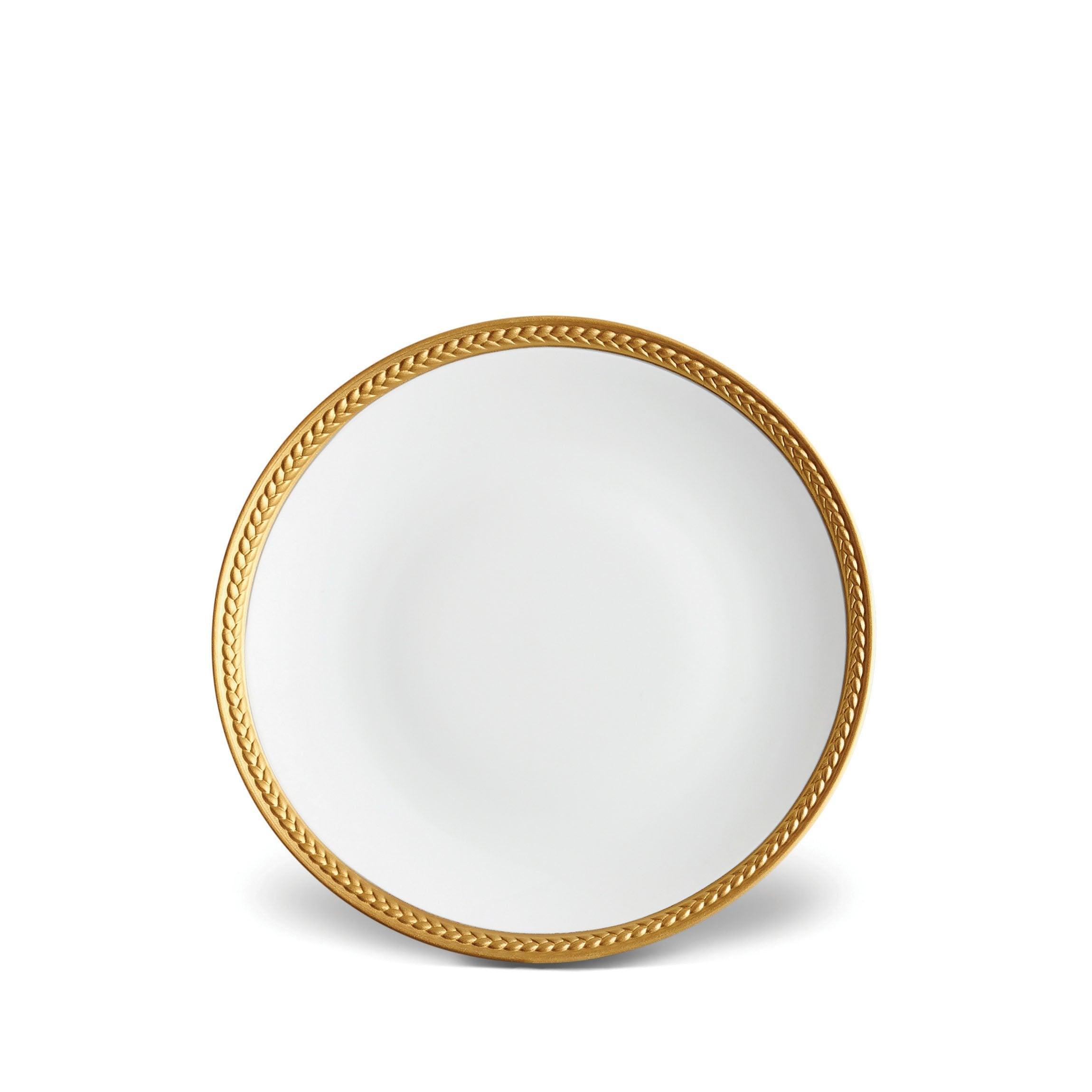 Soie Tresse Bread + Butter Plate - Gold - L'OBJET