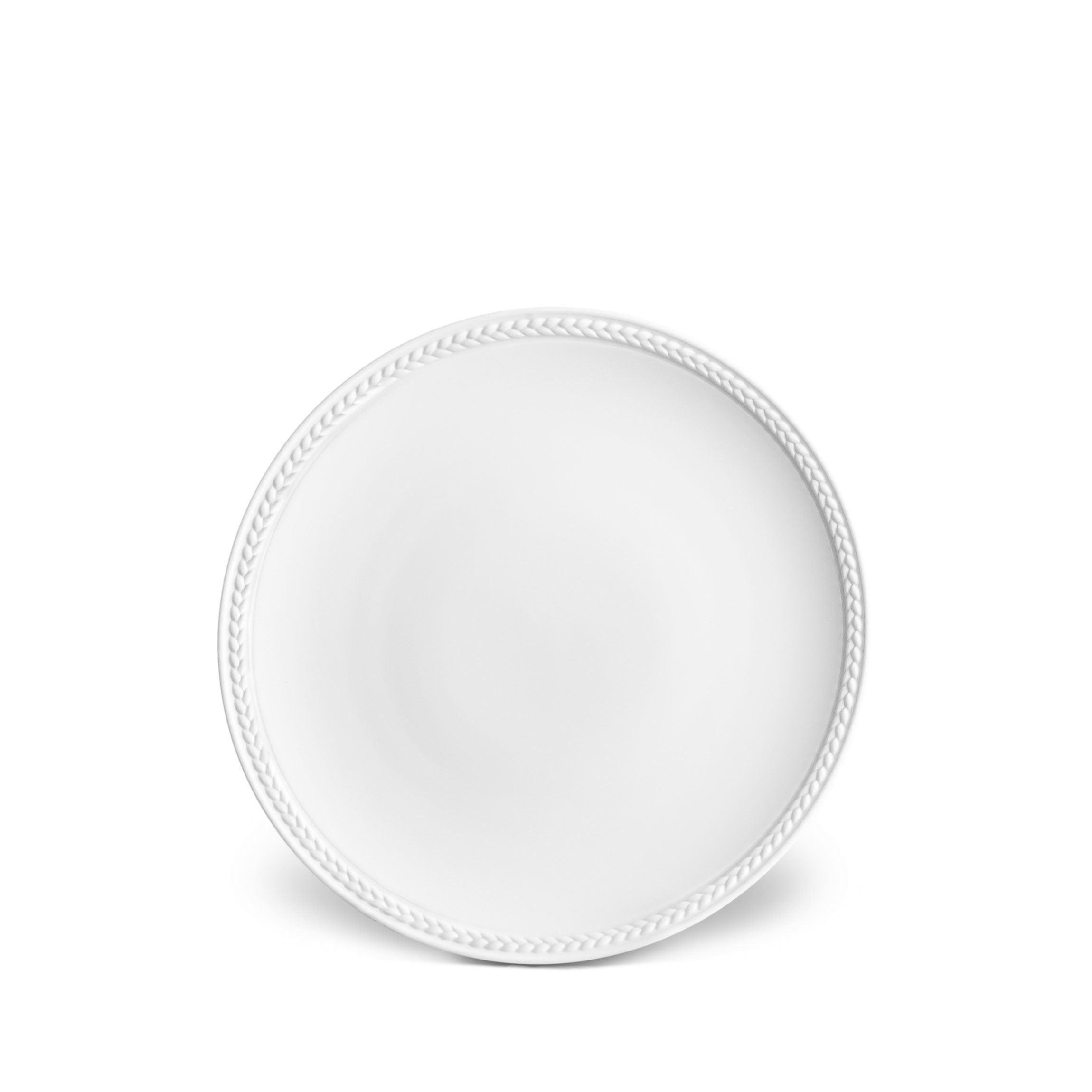 Soie Tresse Bread + Butter Plate - White - L'OBJET